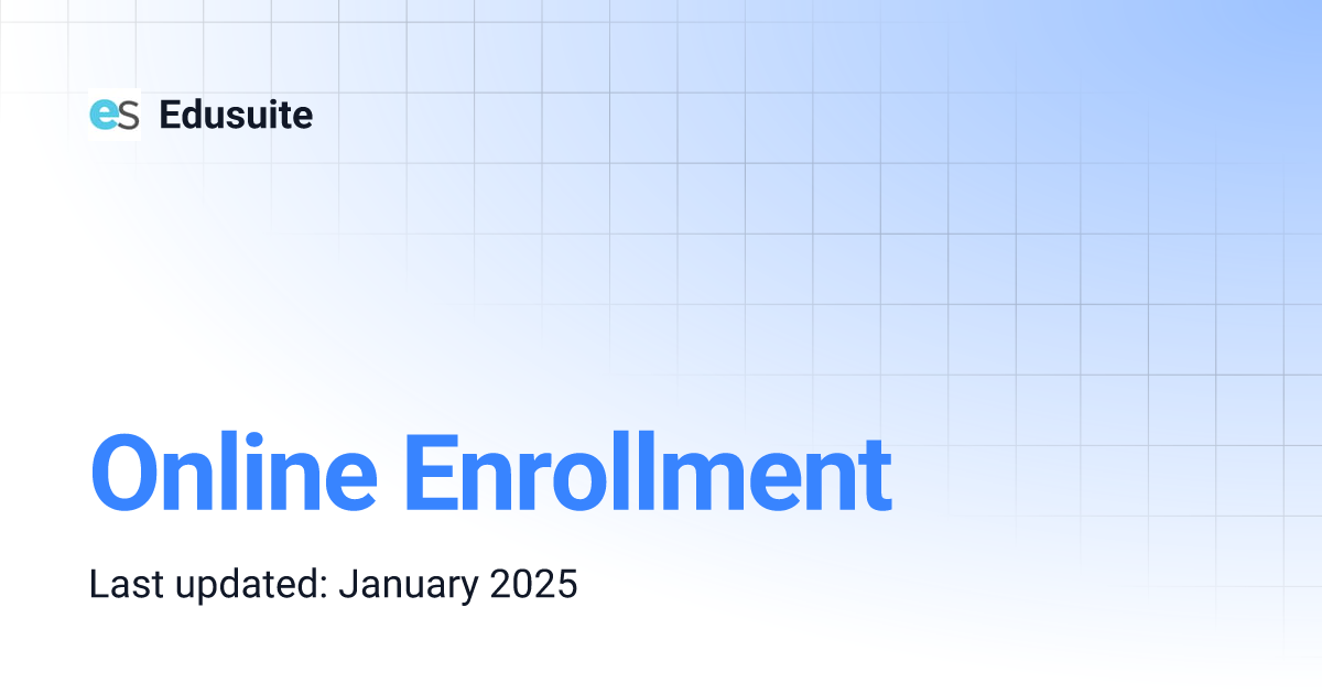 Online Enrollment | Edusuite