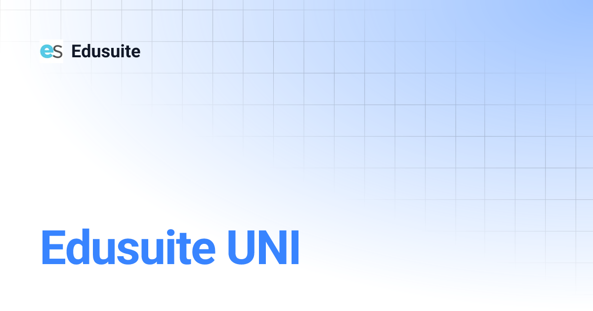 Edusuite UNI | Edusuite